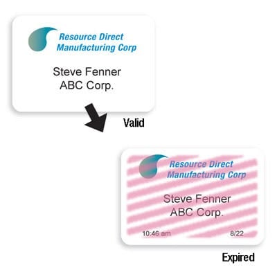 TIMEbadge 02015 Printable 1 Day Expiring Badges